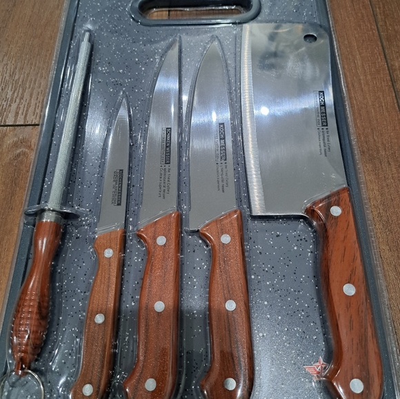 Kitchen | Koch Messer 5piece Stainless Steel Kitchen Knife Cutlery Set ...